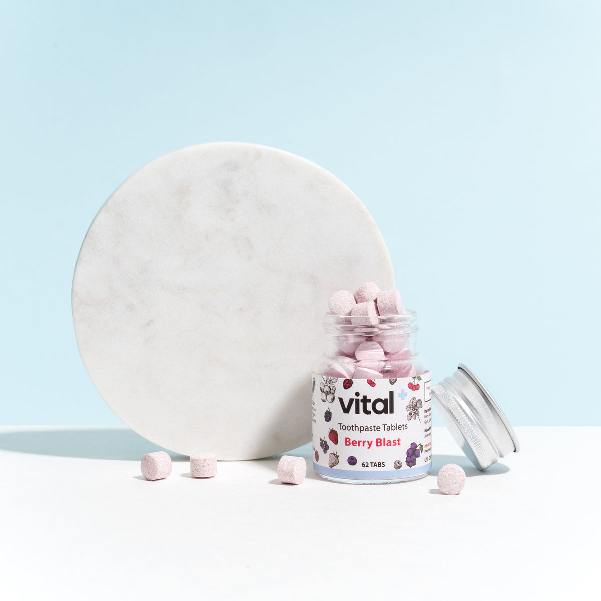 Berry Blast (62 Tabs) | Made With nHAp - Vital Toothpaste Tablets ...